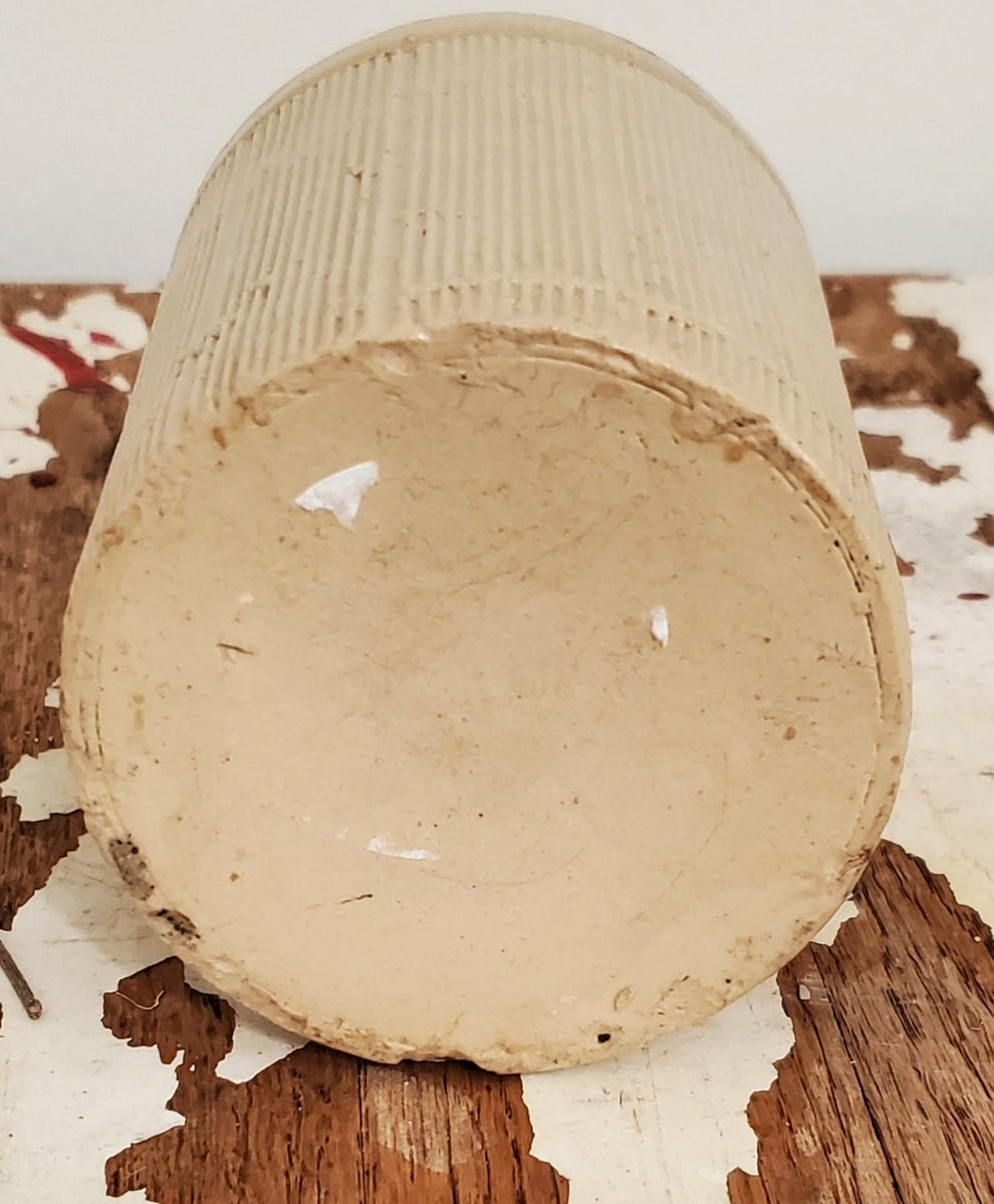 Antique English Jam Jar Crock Vintage Character