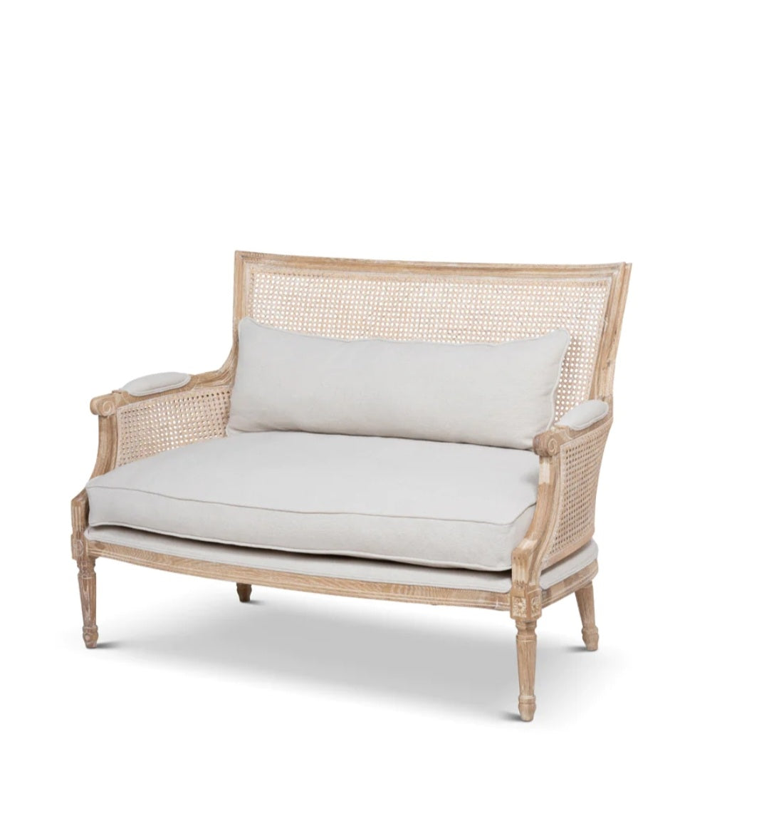 Vintage Style Monica Cane Back Settee