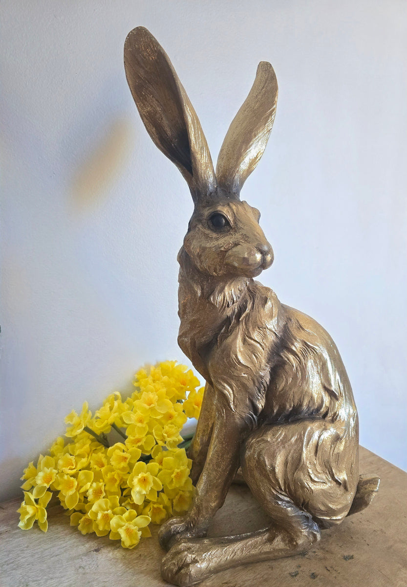 Gold Hare Rabbit ~ Standing